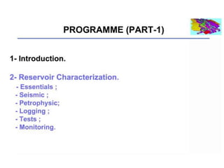 Reservoir characterization | PPTX