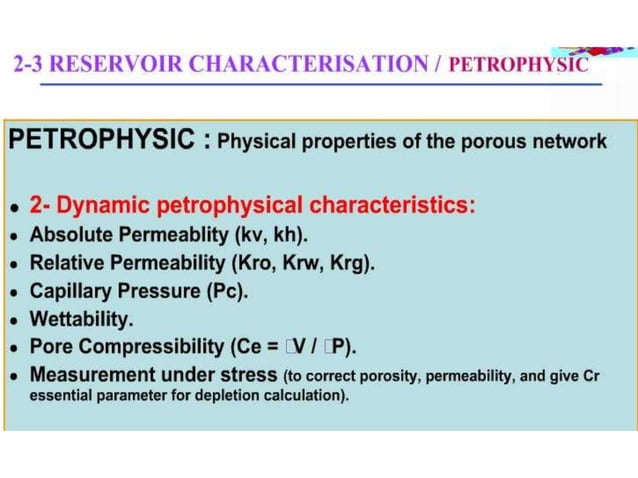 Reservoir characterization | PPTX
