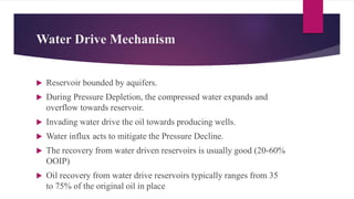 Reservoir dive mechanisms | PPTX