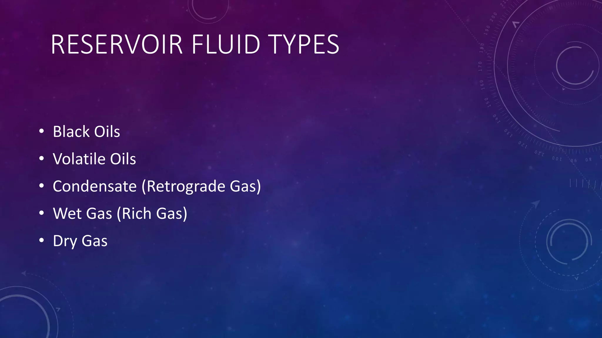 Reservoir fluid classification | PPTX