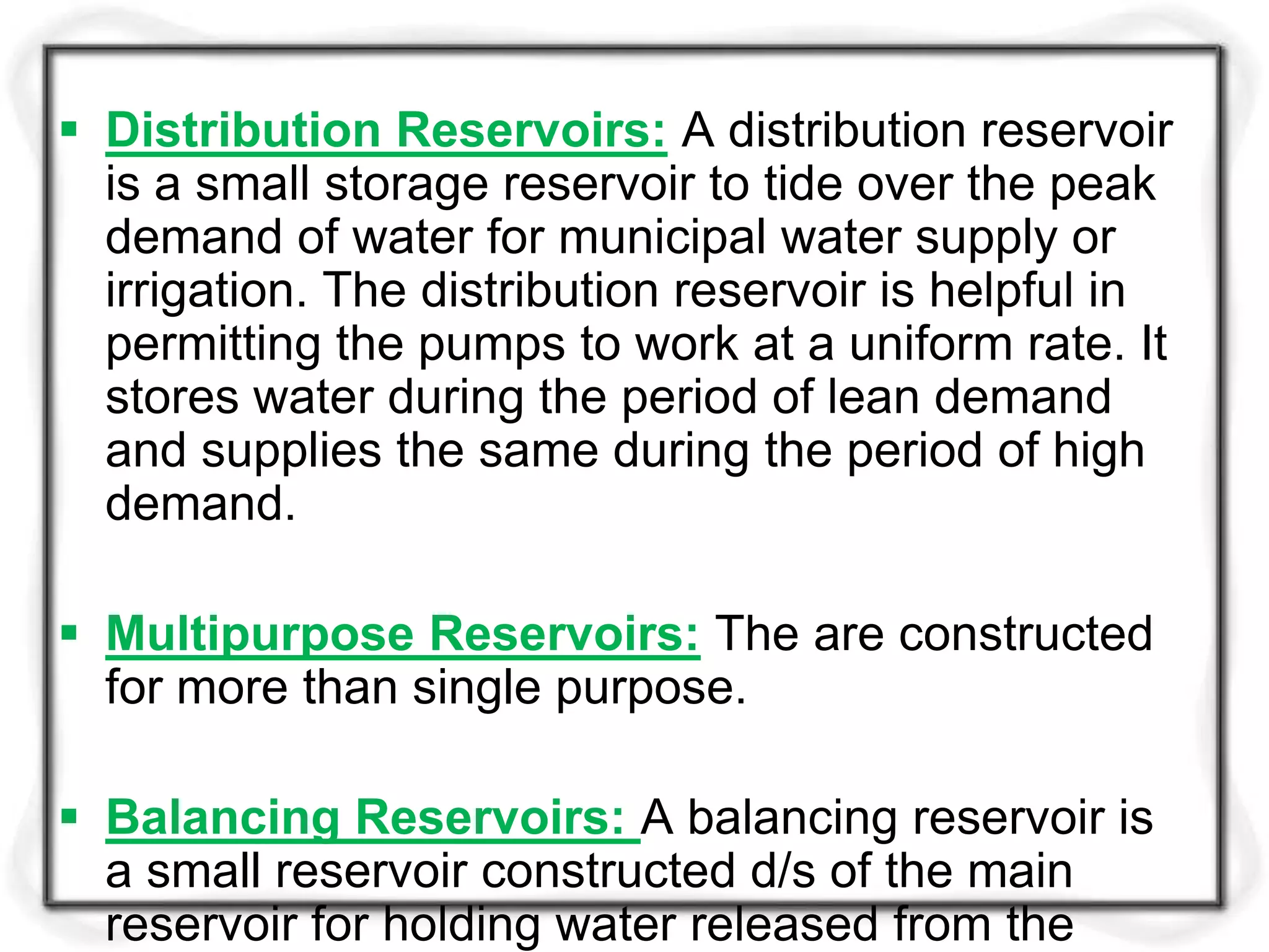 Reservoir | PPTX