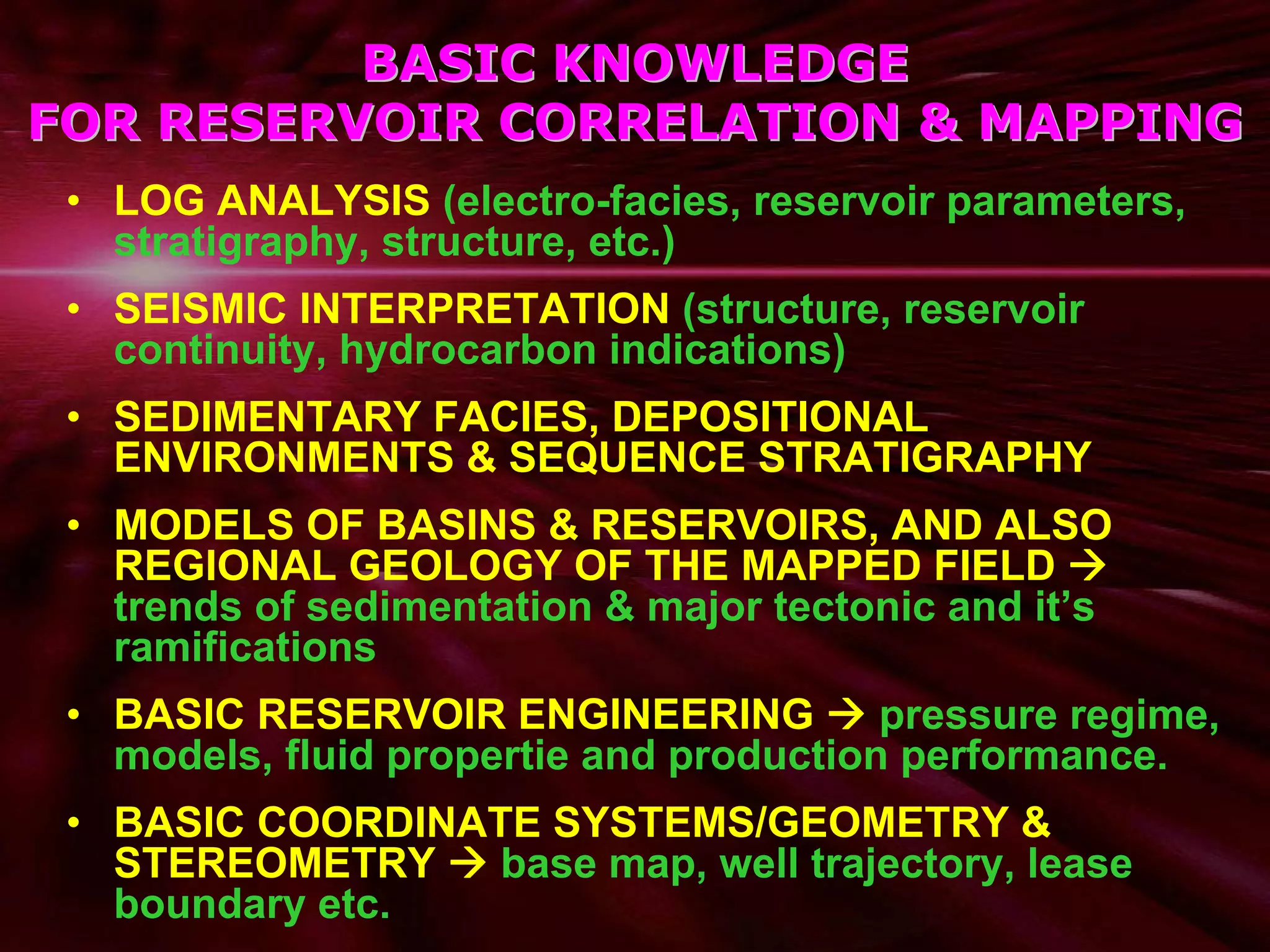 Reservoir mapping | PDF