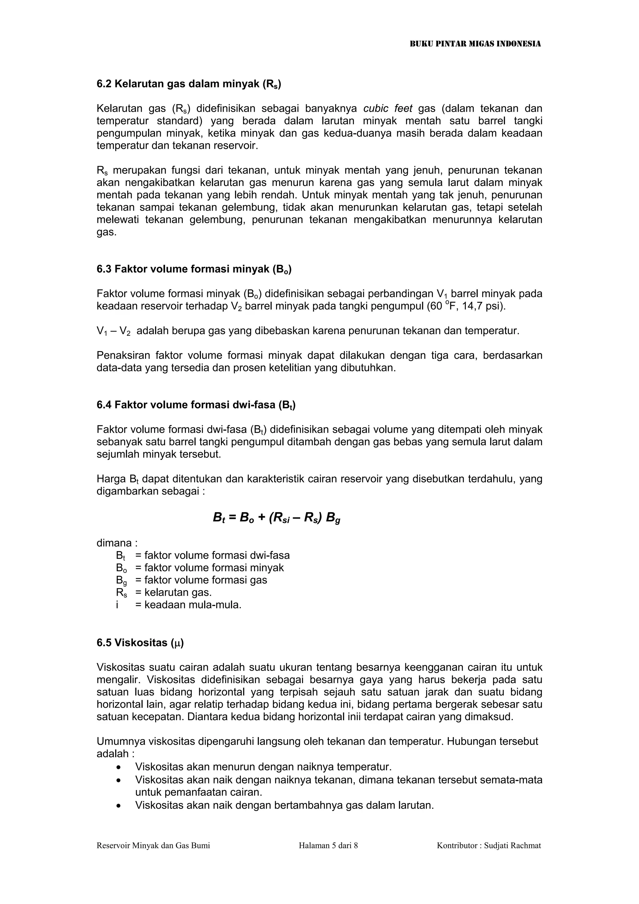 Buku Pintar MIGAS INDONESIA - Reservoir minyak dan gas bumi | PDF