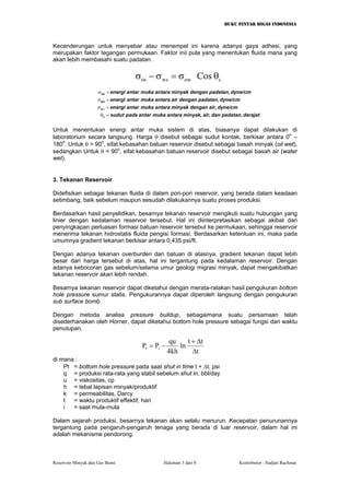 Buku Pintar MIGAS INDONESIA - Reservoir minyak dan gas bumi | PDF