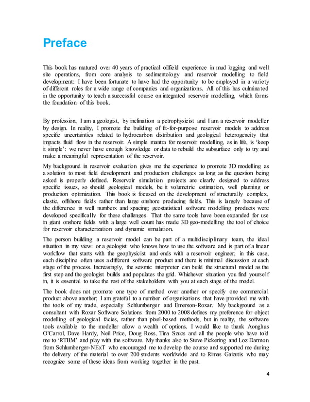 Reservoir modelling | DOCX