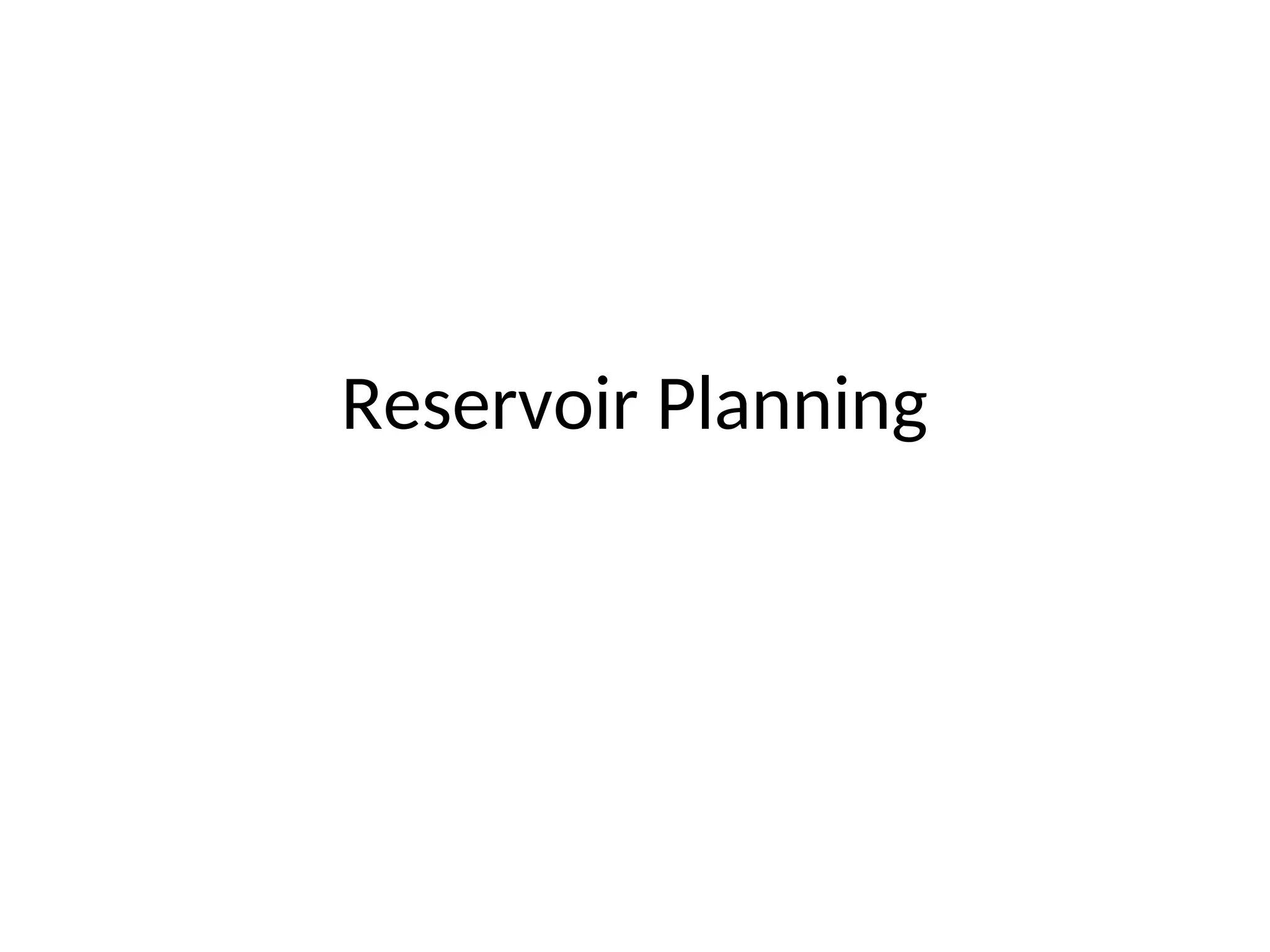 Reservoir planning design and calculation.ppt