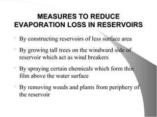 Reservoir planning ajitha miss | PPT