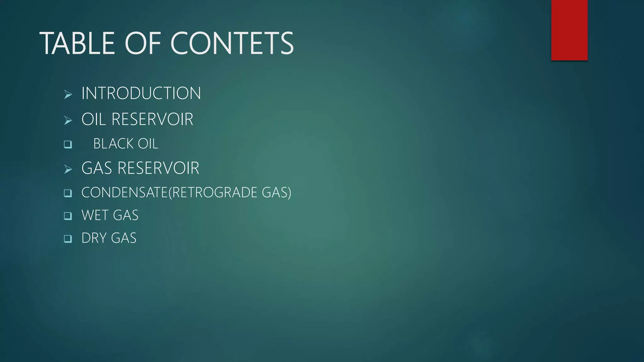 Reservoir engineering presentation | PPTX