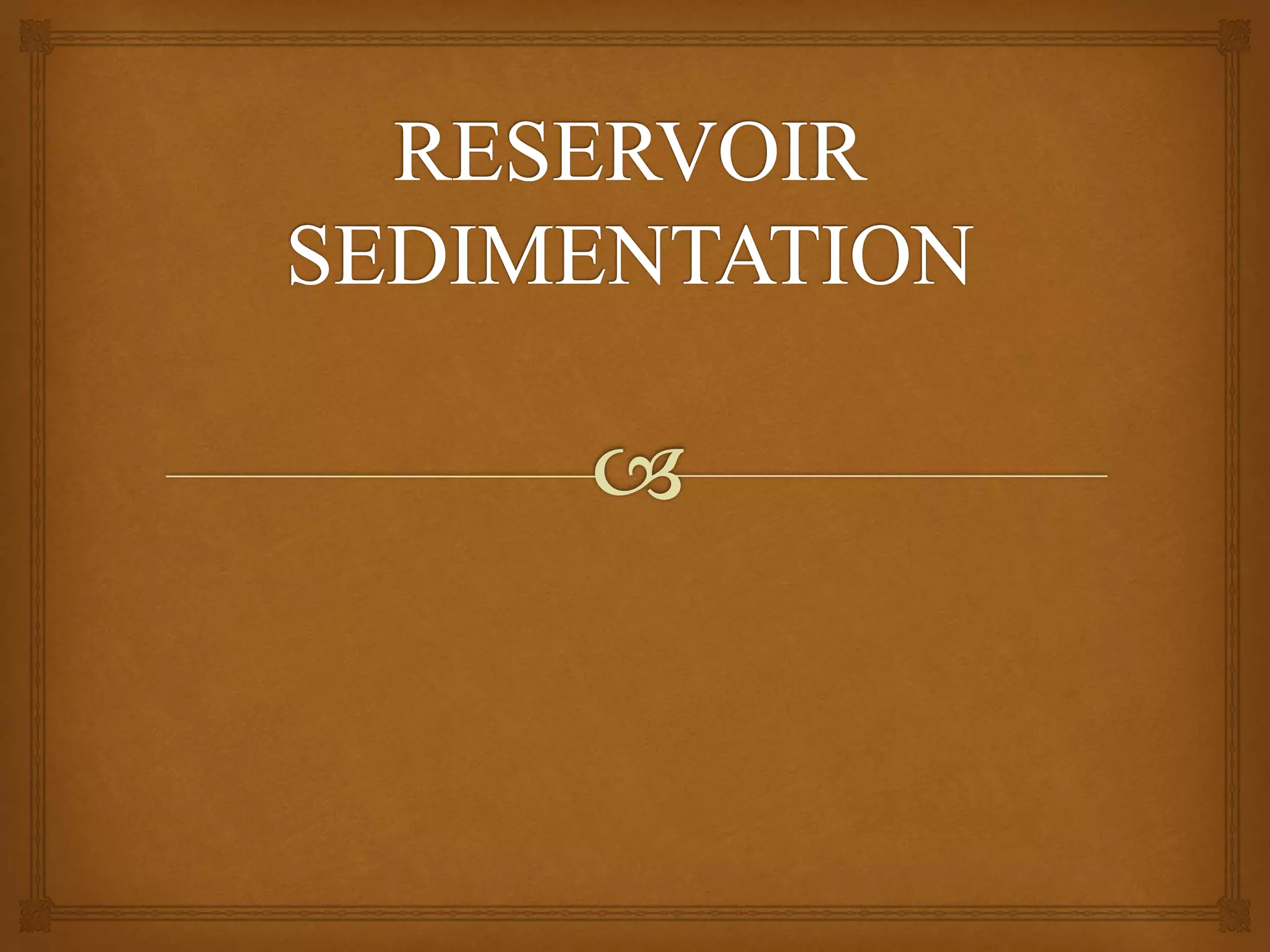 Reservoir ppt | PPTX