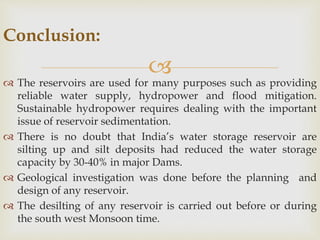Reservoir ppt | PPTX