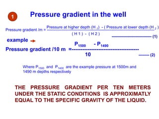 Reservoir pressure measurements 1 | PDF