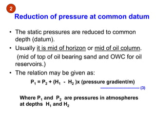 Reservoir pressure measurements 1 | PDF