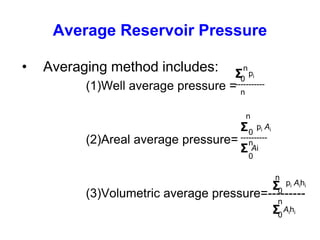 Reservoir pressure measurements 1 | PDF