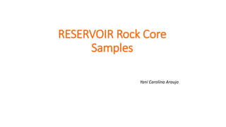 Reservoir rock samples | PPTX | Geology | Science