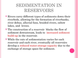 Reservoir sedimentation | PPT