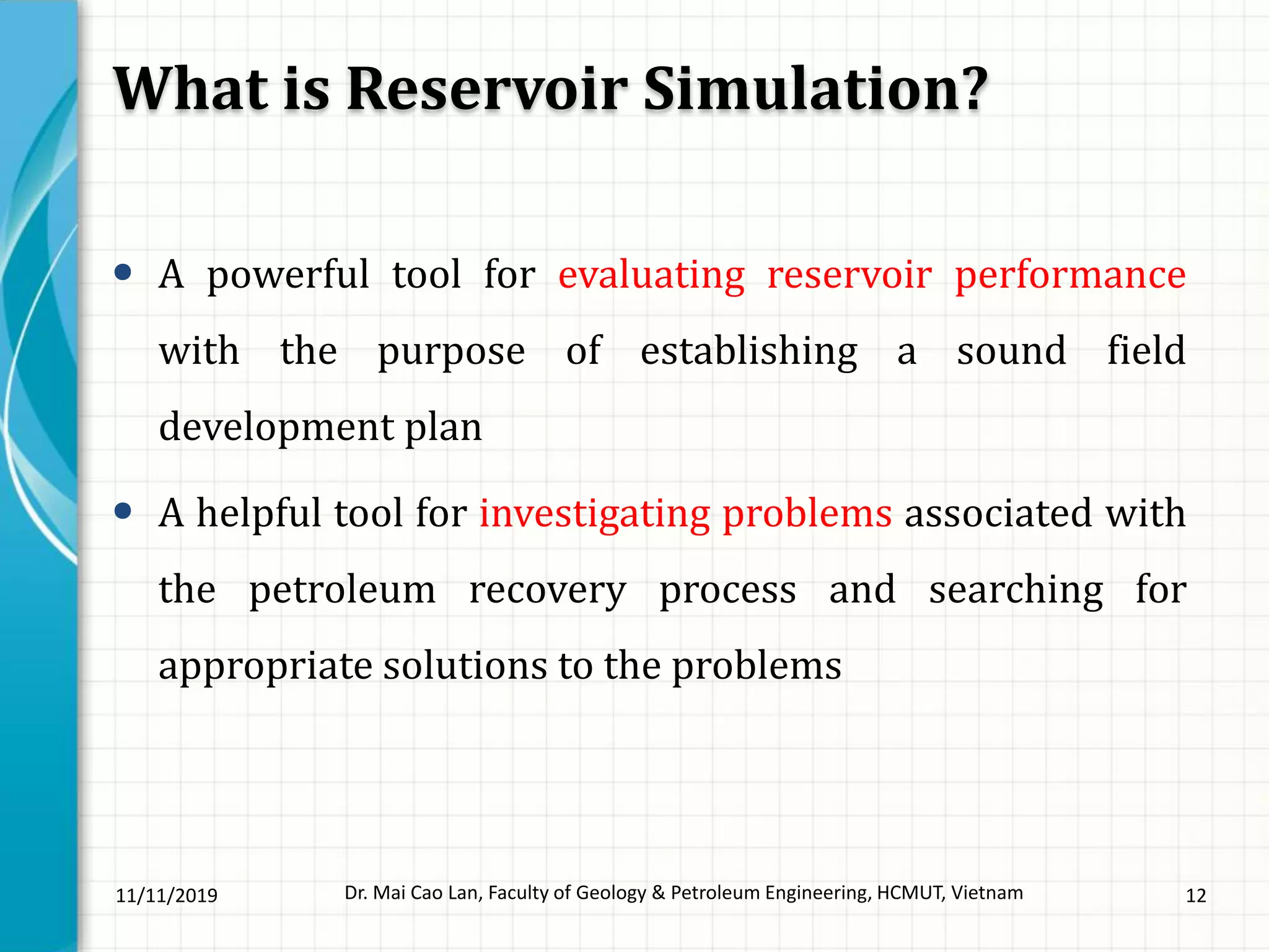 Reservoir simulation (april 2017) | PDF | Geology | Science