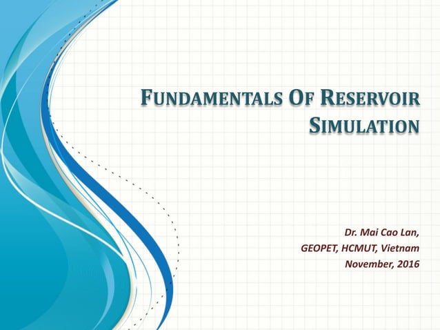 Reservoir simulation (april 2017) | PDF | Geology | Science