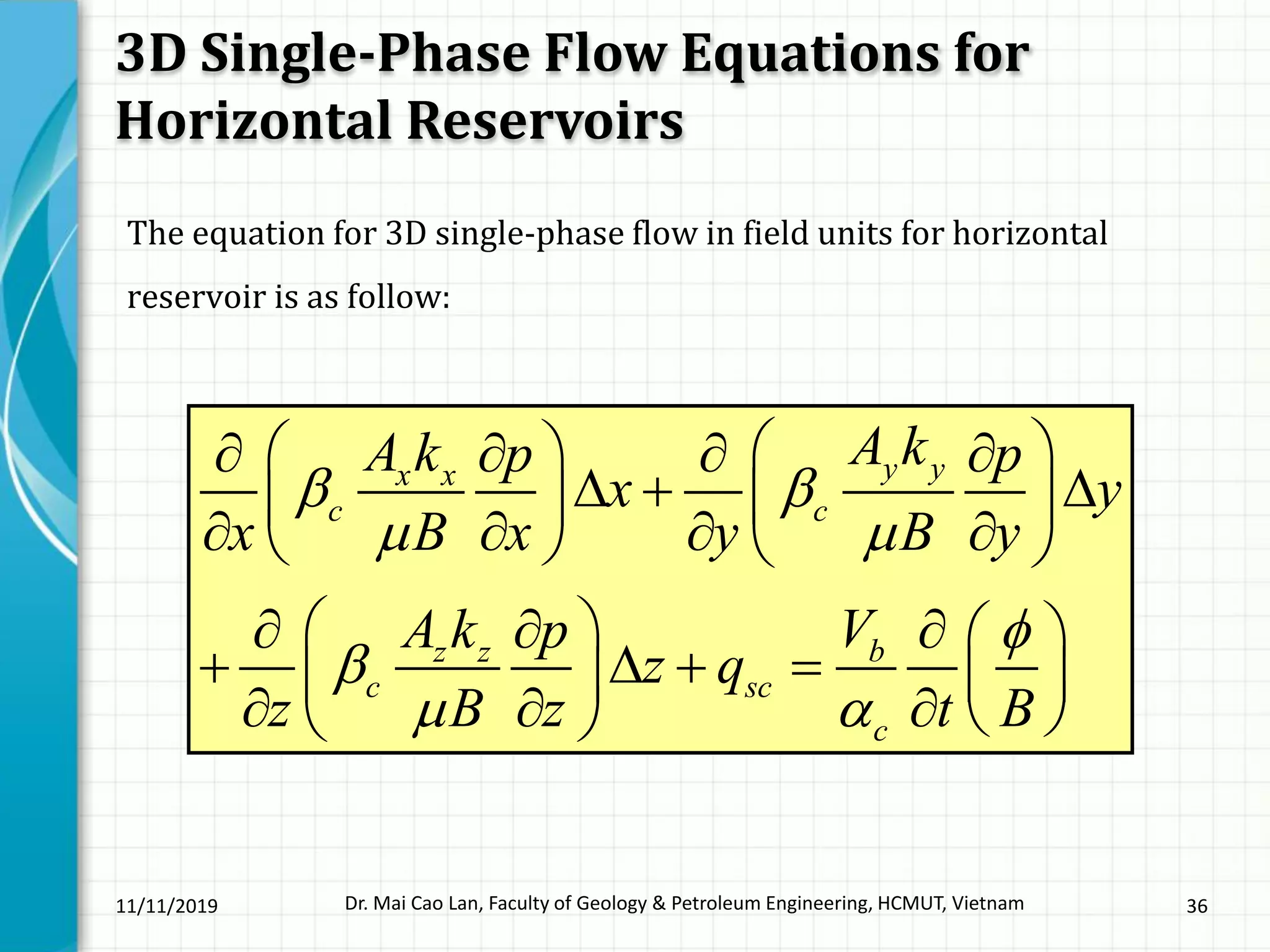 Reservoir simulation (april 2017) | PDF