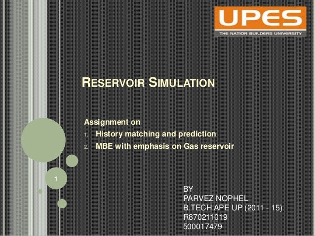Reservoir simulation