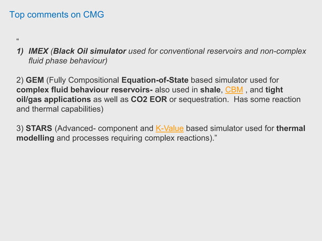 Reservoir simulation study | PPTX