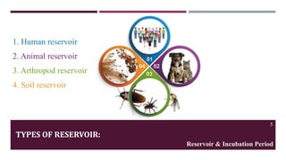 epidemiology reservoir & incubation period | PPT