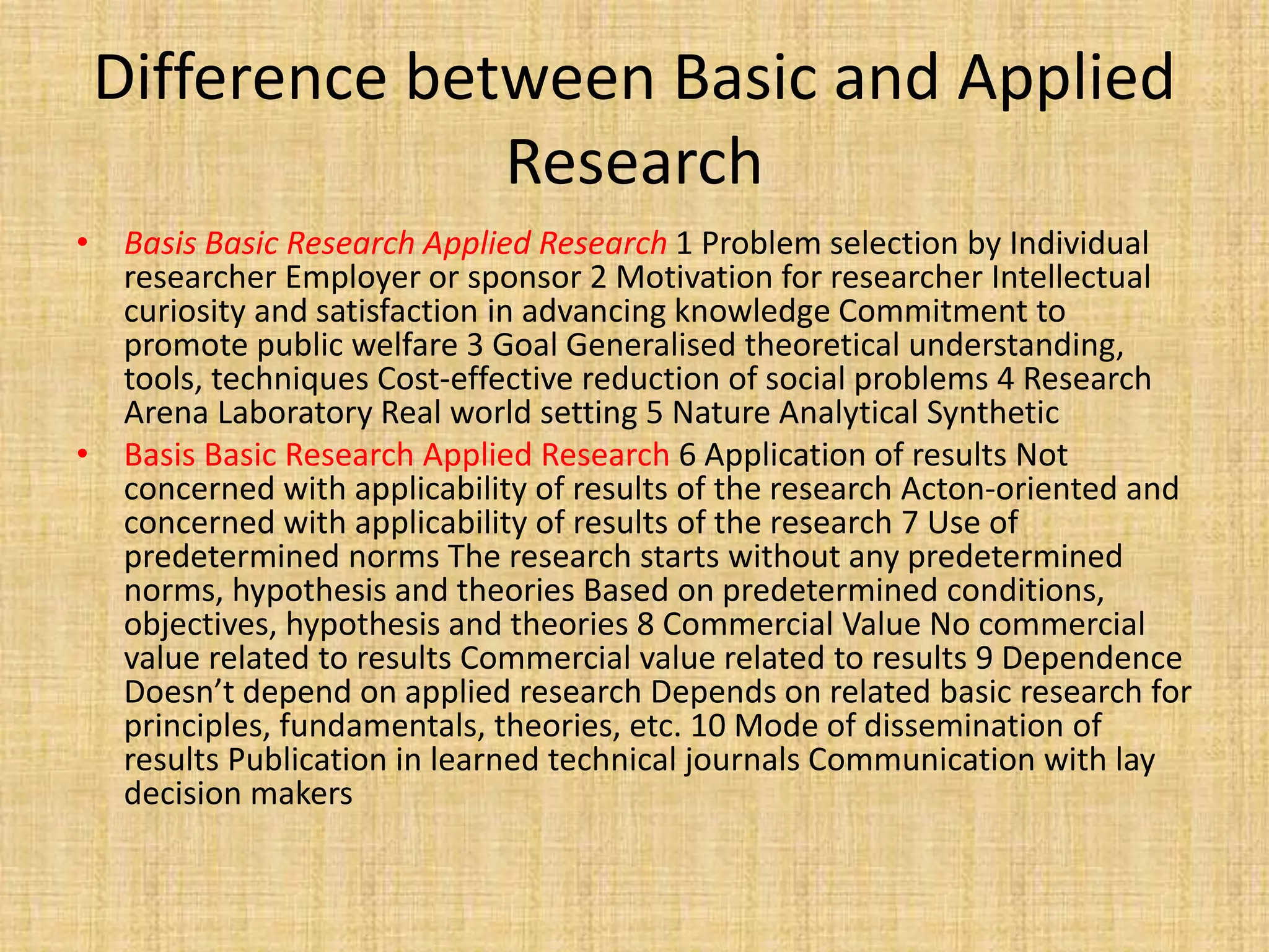Resesrch methods in education | PPTX