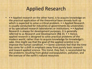 Resesrch methods in education | PPTX