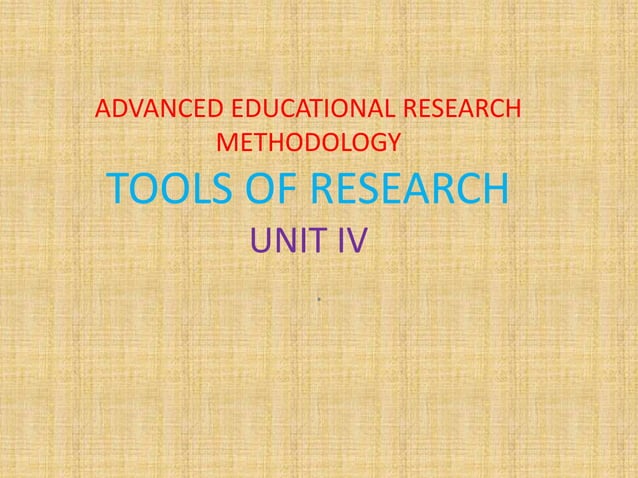 Resesrch methods in education | PPTX