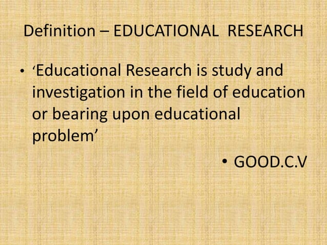 Resesrch methods in education | PPTX