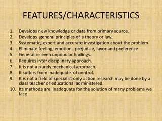 Resesrch methods in education | PPTX