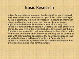 Resesrch methods in education | PPTX