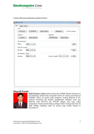 Reset printer-canon-mg2270 | PDF