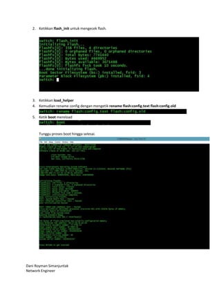 Reset Cisco switch WS-C2950-24 | PDF