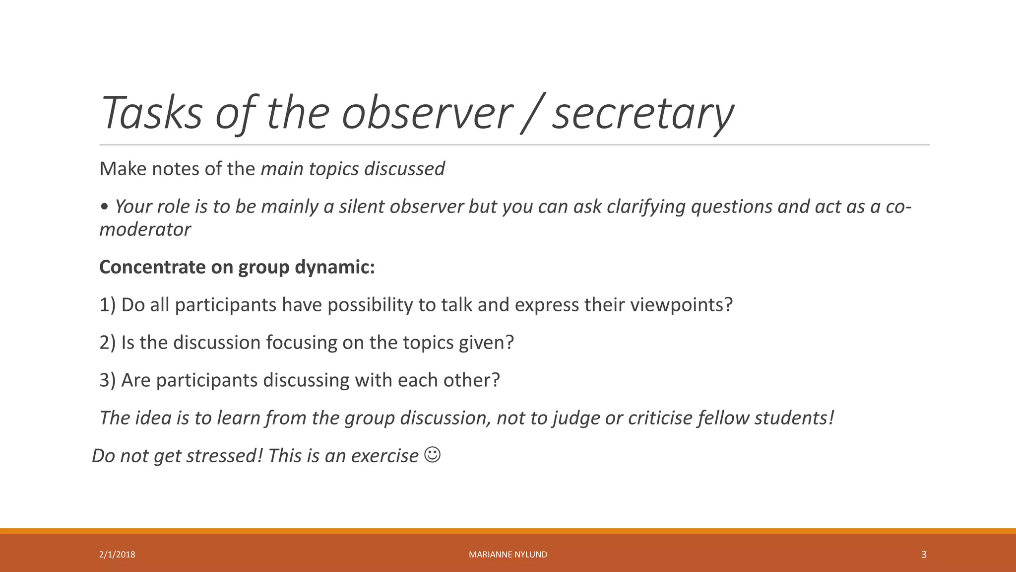 Focus Group Guidelines: Tasks for Moderators, Observers, Participants ...