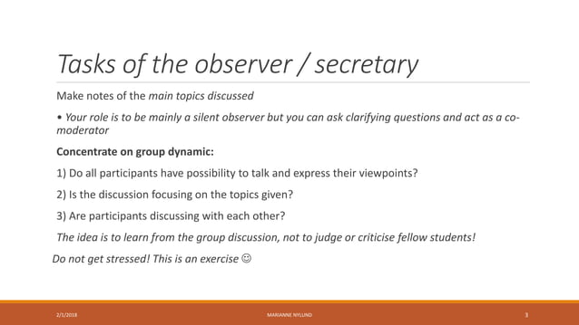 Focus Group Guidelines: Tasks for Moderators, Observers, Participants ...