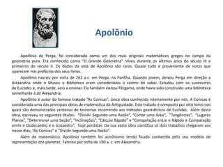Resgate histórico da geometria analítica | PPSX