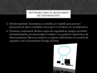 Resguardar información | PPTX