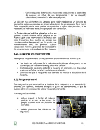 Resguardos, protecciones mecánicas | PDF