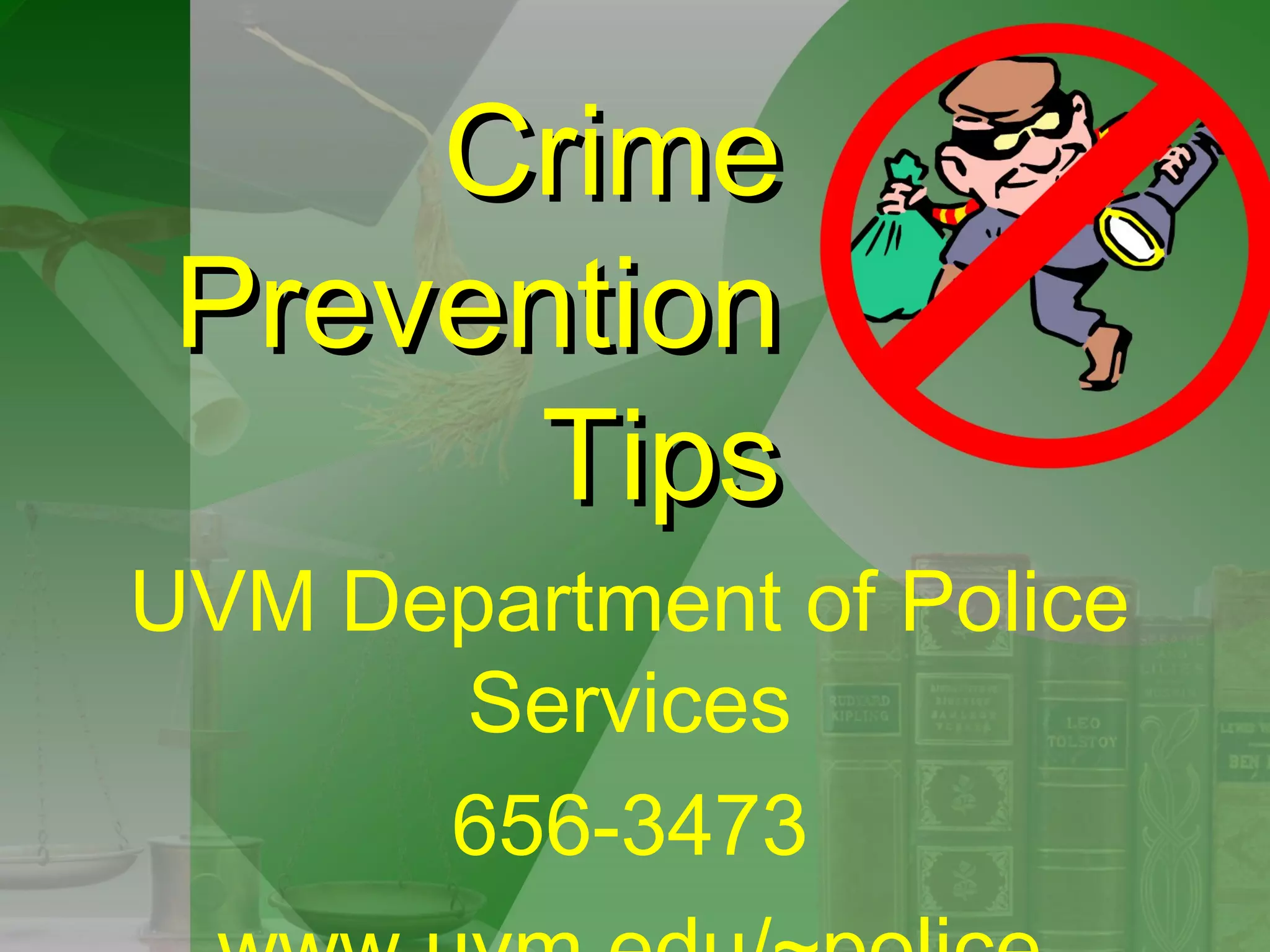 Crime Prevention Tips | PPT