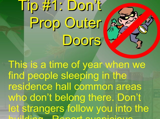 Crime Prevention Tips | PPT