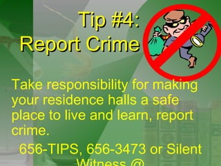 Crime Prevention Tips | PPT