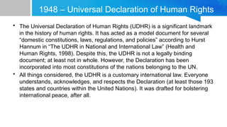 ppt on human rights and its evolution from ancient | PPTX