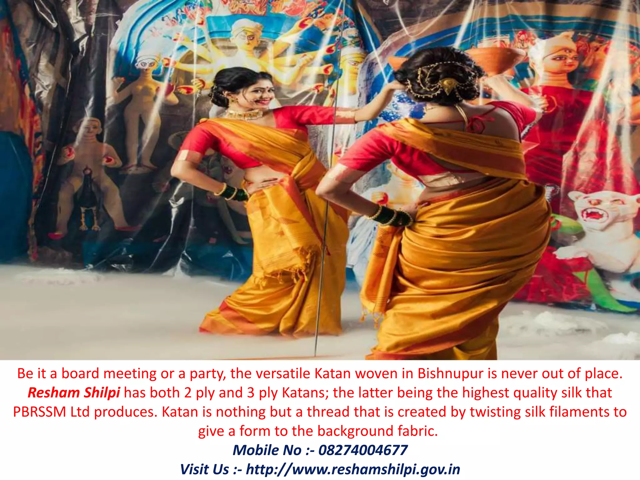 Resham shilpi bishnupuri silk in kolkata | PPT