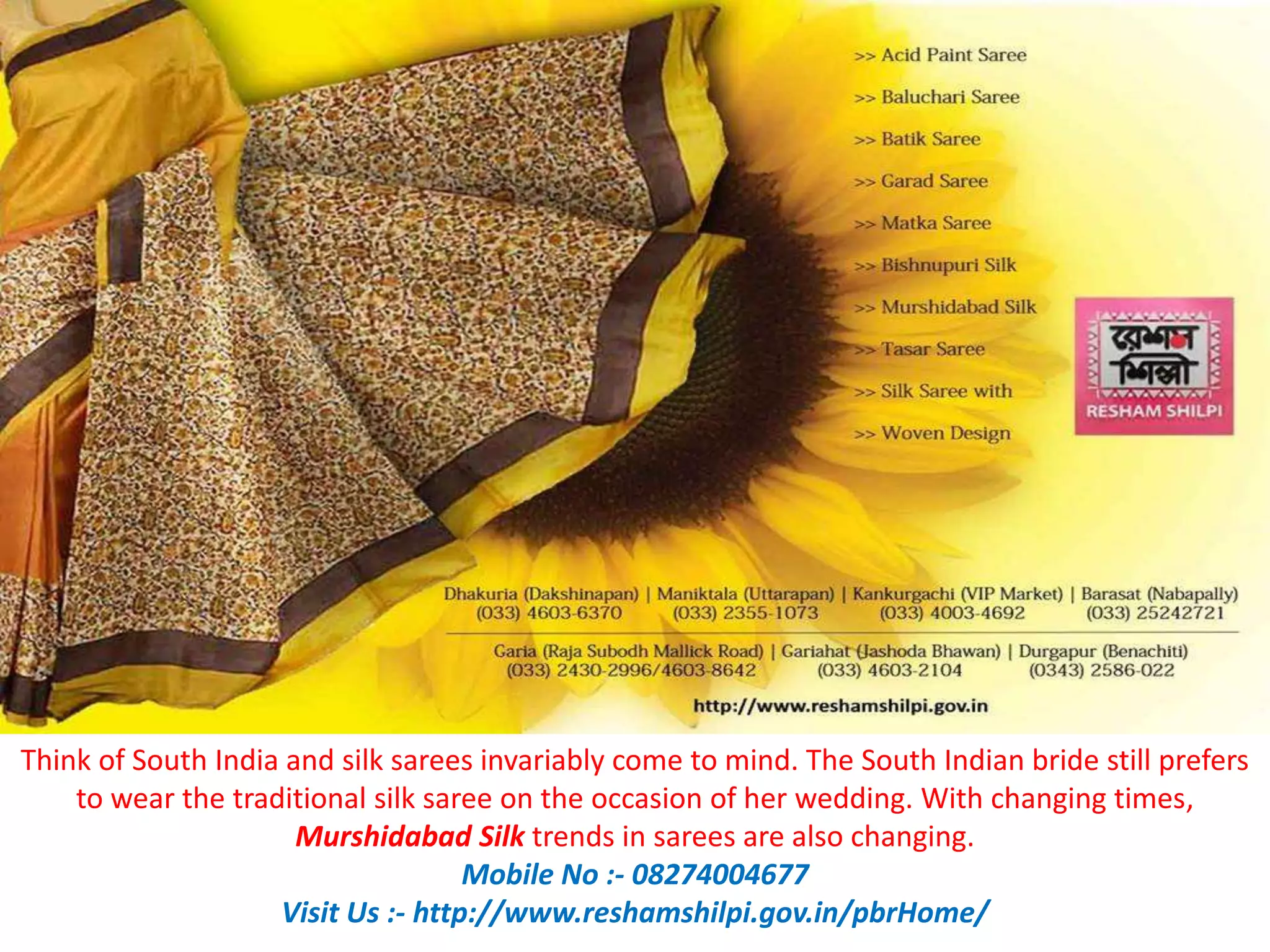 Resham shilpi murshidabad silk | PPT