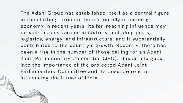 Reshaping India’s Future Adani JPC’s Significance.pptx