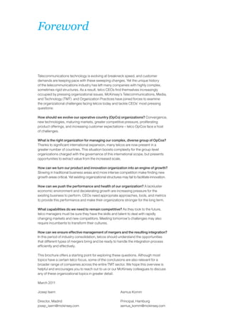 Reshaping telco organizations | PDF