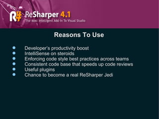 JetBrains ReSharper | PPT