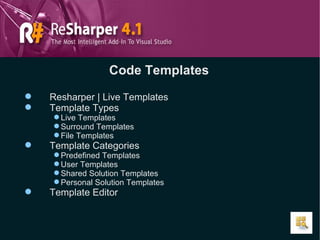 JetBrains ReSharper | PPT