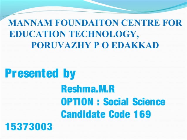 Reshma powerpoint presentation | PPT