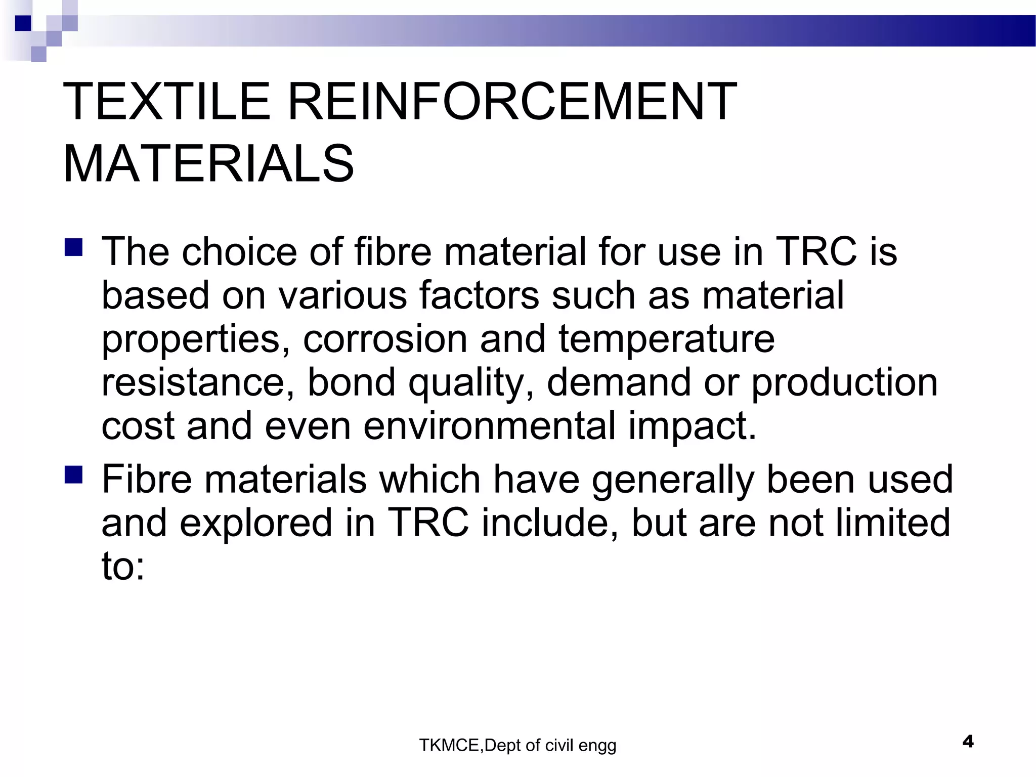 textile reinforced concrete | PPT